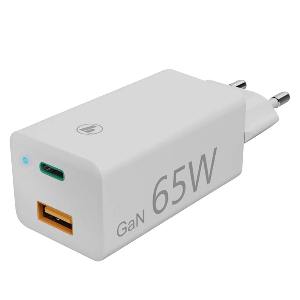 HAMA GaN 65W USB-C (PD)+USB-A (QC 3.0) Adapter | Gigatron