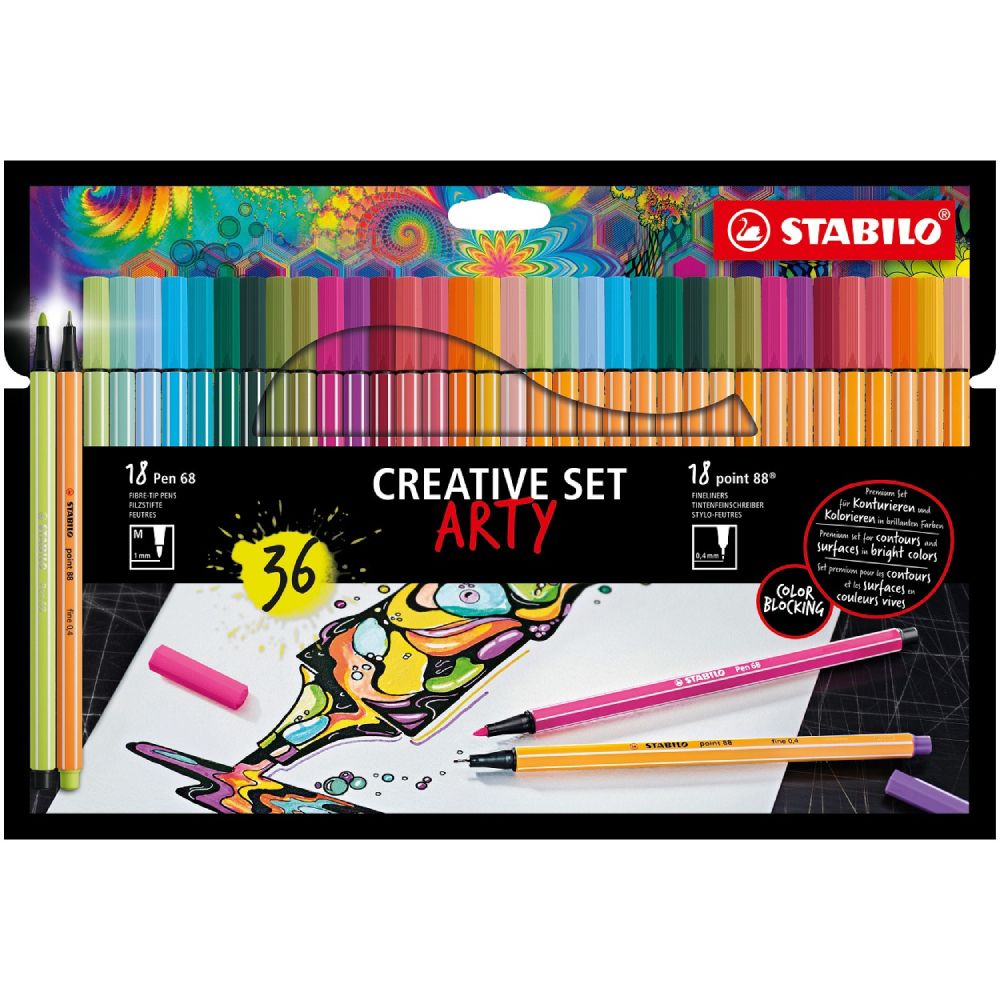 STABILO Point 88 Pen 68 1/24 Flomaster set | Gigatron