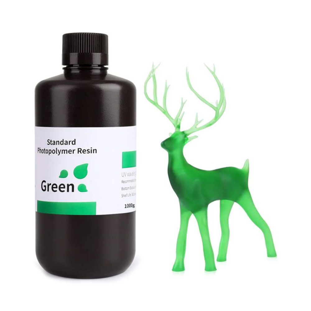 ELEGOO Standard Colored 1KG Clear Green Resin | Gigatron