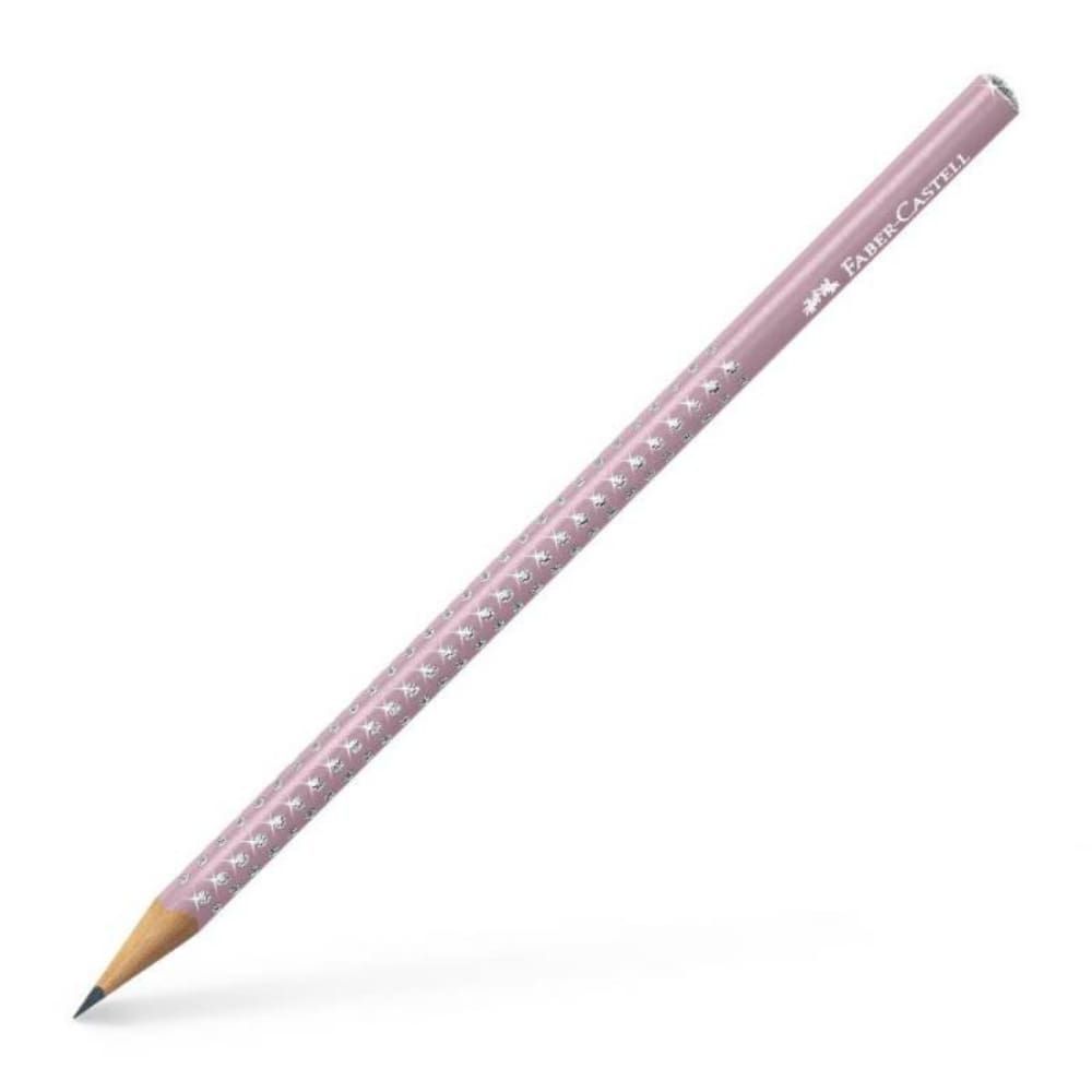 FABER CASTELL Grip HB Sparkle Pearl Rose Shine 118234 Grafitna olovka ...